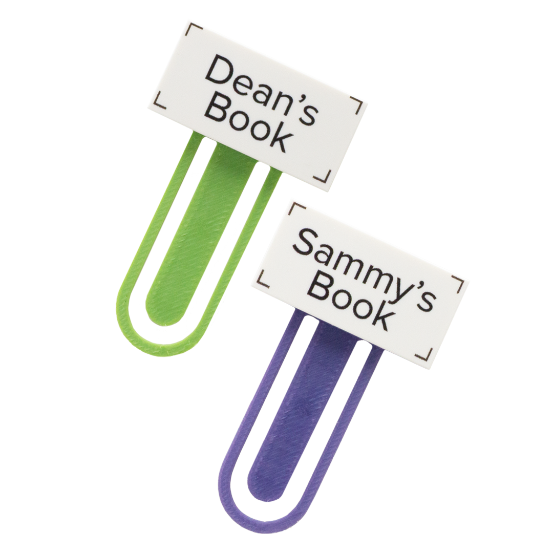 Bookmark Clip for a Custom Message Tile - 3D Printed LEGO Tile Display ...
