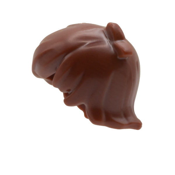 Brown Long Sweepy with Tuft - LEGO Minifigure Hair – Minifigs.me
