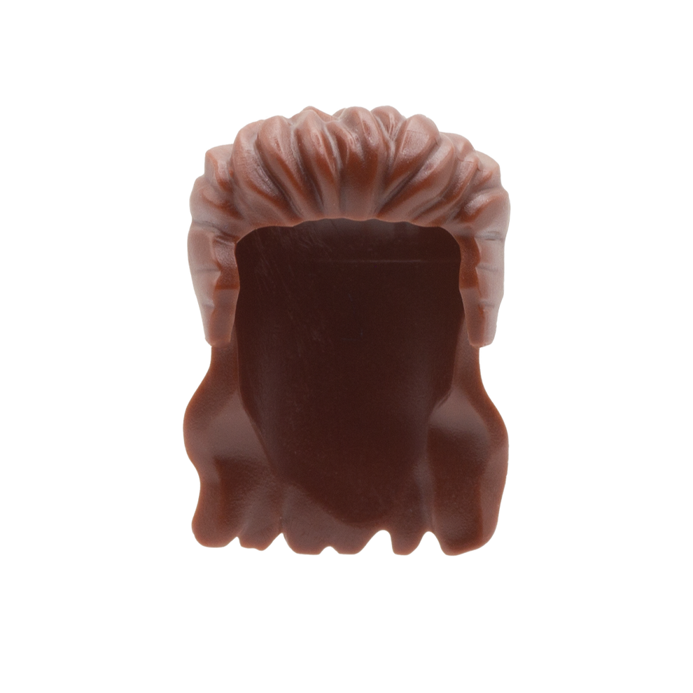 Brown Mullet - LEGO Minifigure Hair – Minifigs.me