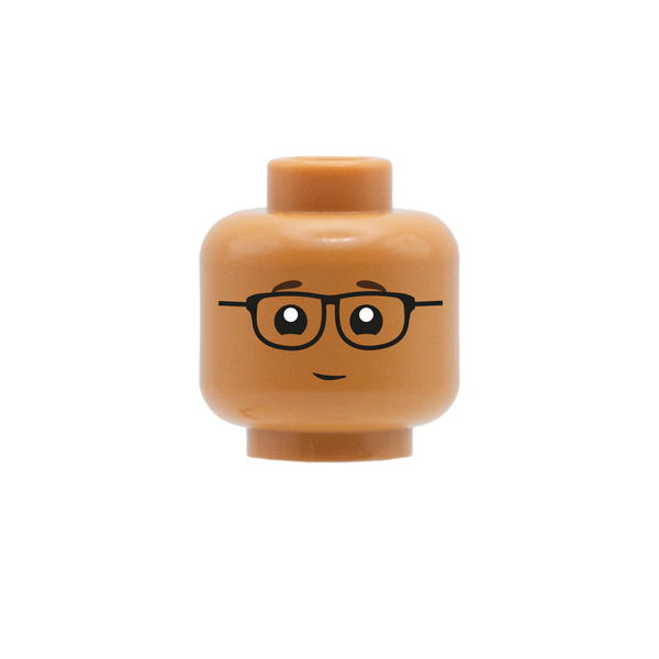 Child Head with Glasses - Custom Printed Minifigure Head – Minifigs.me