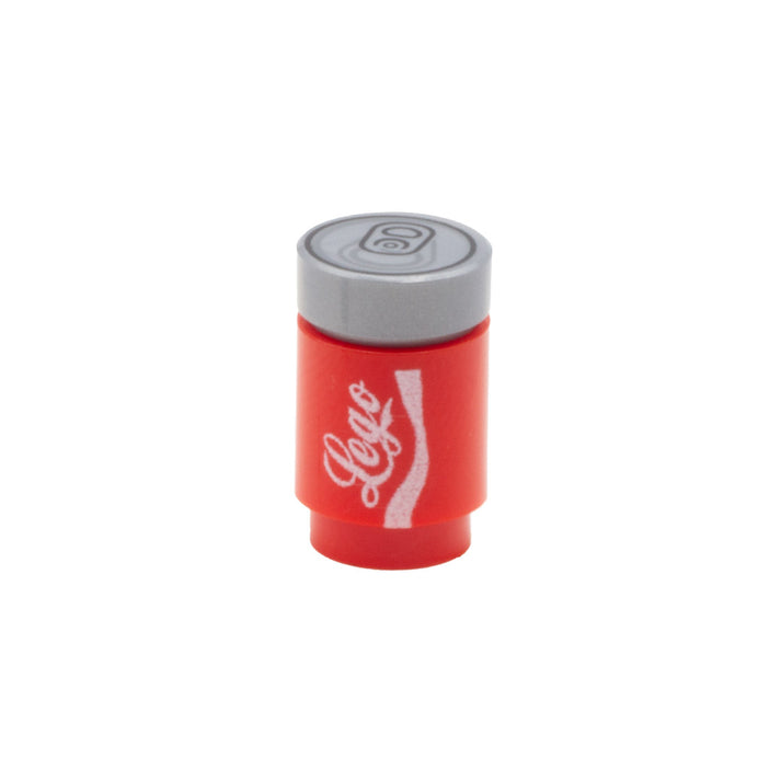 Pretend "Can of Cola" - Custom Design Brick and 1 x 1 Round Tile (Plas ...