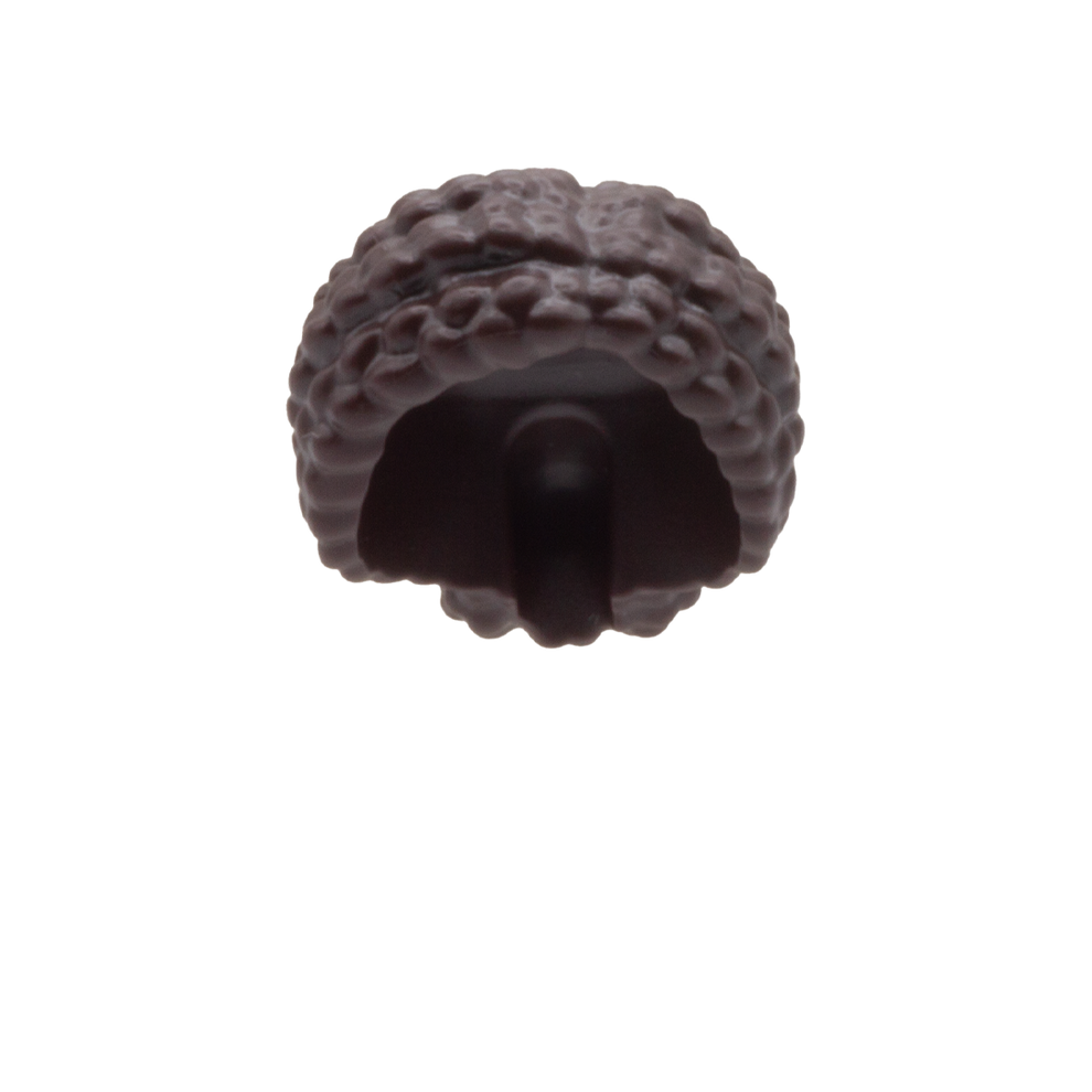 Dark Brown Low Braided Ponytail - LEGO Minifigure Hair – Minifigs.me