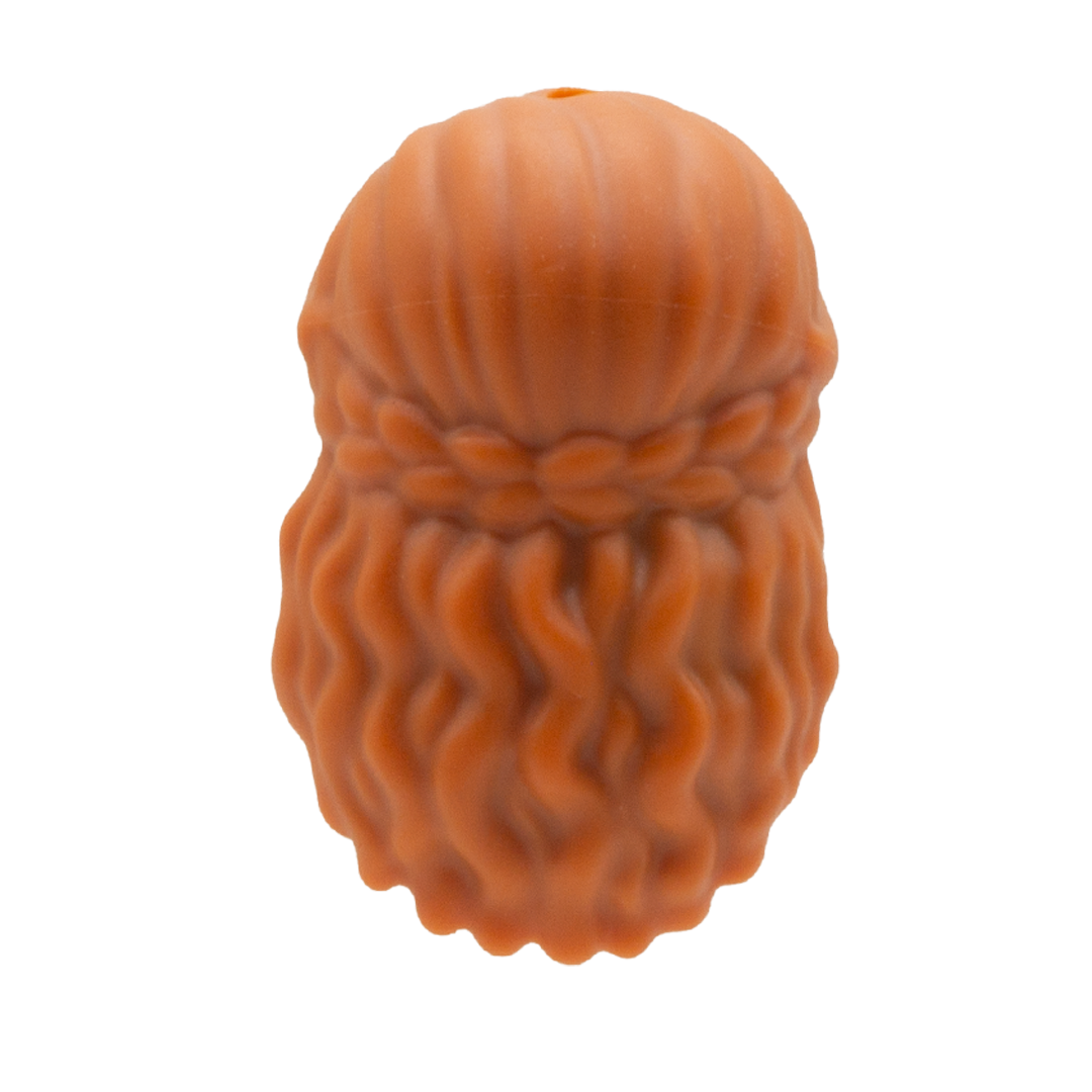 Ginger Wavy with Tied Plait - LEGO Minifigure Hair – Minifigs.me