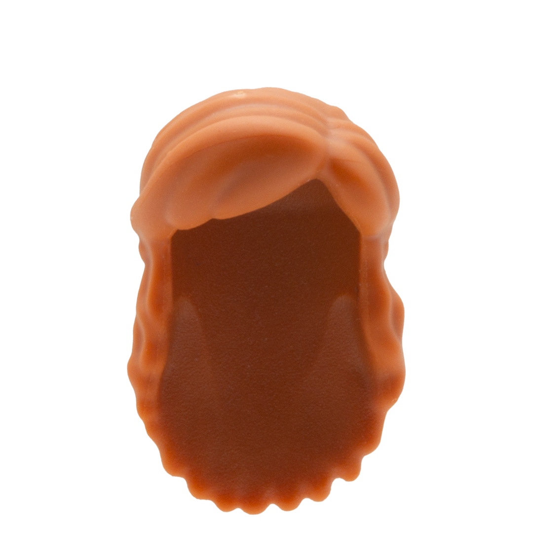 Ginger Wavy with Tied Plait - LEGO Minifigure Hair – Minifigs.me