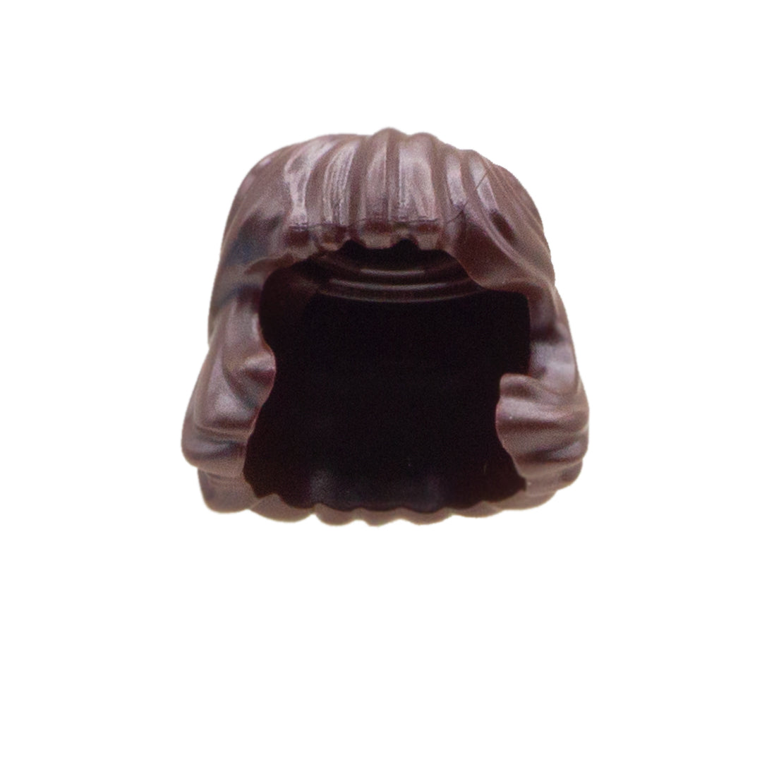 Dark Brown Long Bob with Full Fringe - LEGO Minifigure Hair – Minifigs.me
