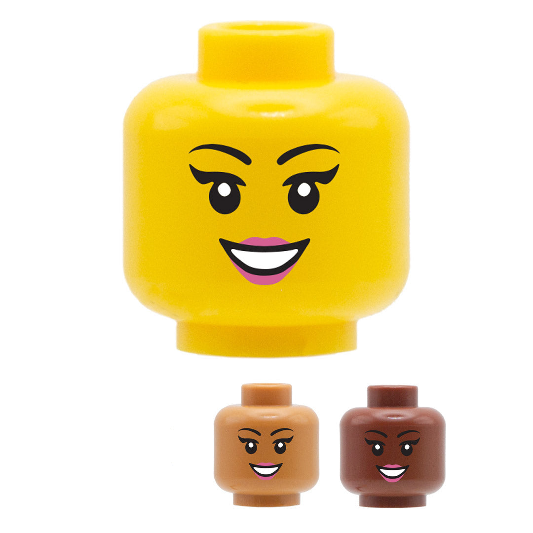 Happy Smile / Whoops - LEGO Minifigure Head – Minifigs.me