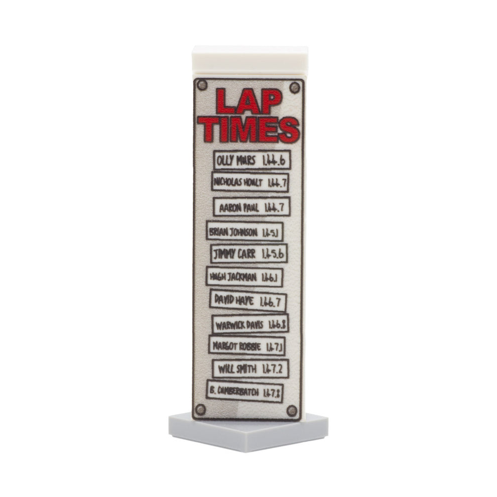Lap Times Leader Board - Custom Printed Accessory – Minifigs.me