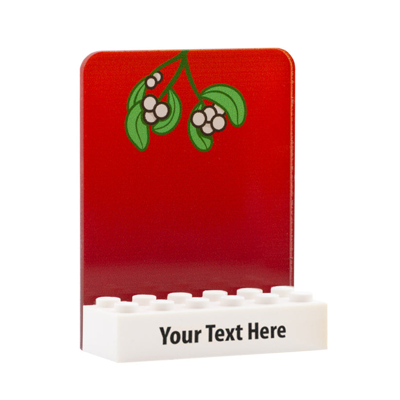 Mistletoe Couples Display - Laser Cut Display with LEGO Brick – Minifigs.me