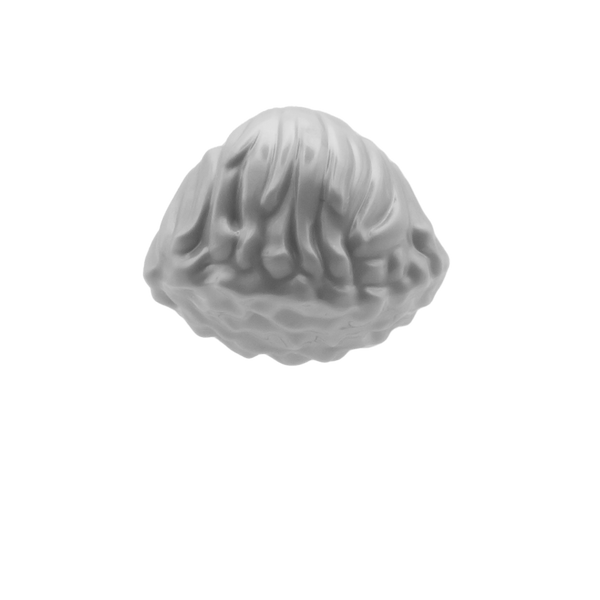 Light Grey Messy Brushed Back Bob - LEGO Minifigure Hair – Minifigs.me