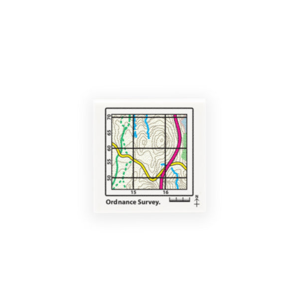 Pretend "Ordnance Survey (OS) Map" - Custom Design Tile – Minifigs.me