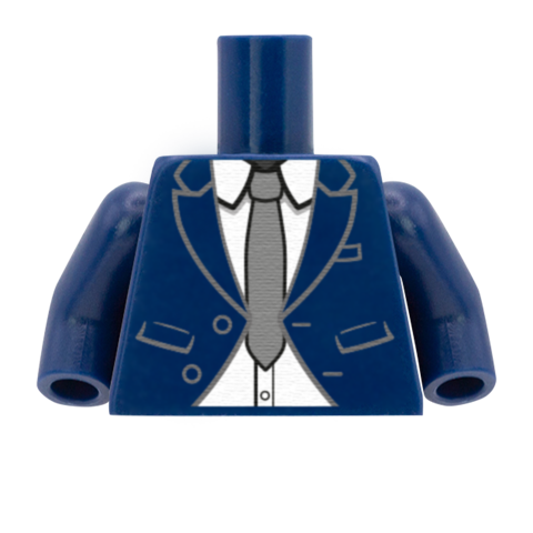 Scottish Tuxedo With Tie - Custom Design Minifigure Torso – Minifigs.me