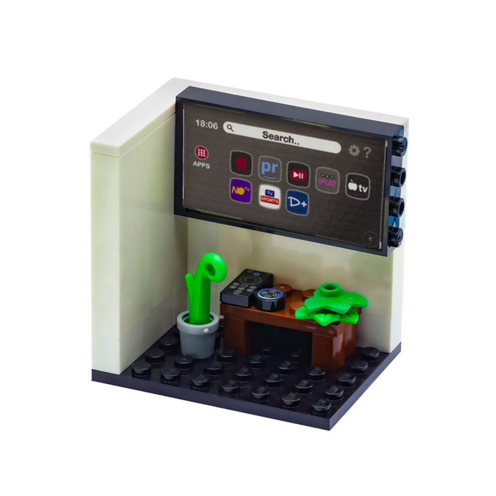 TV Streaming Room - Custom Minibuild Display – Minifigs.me