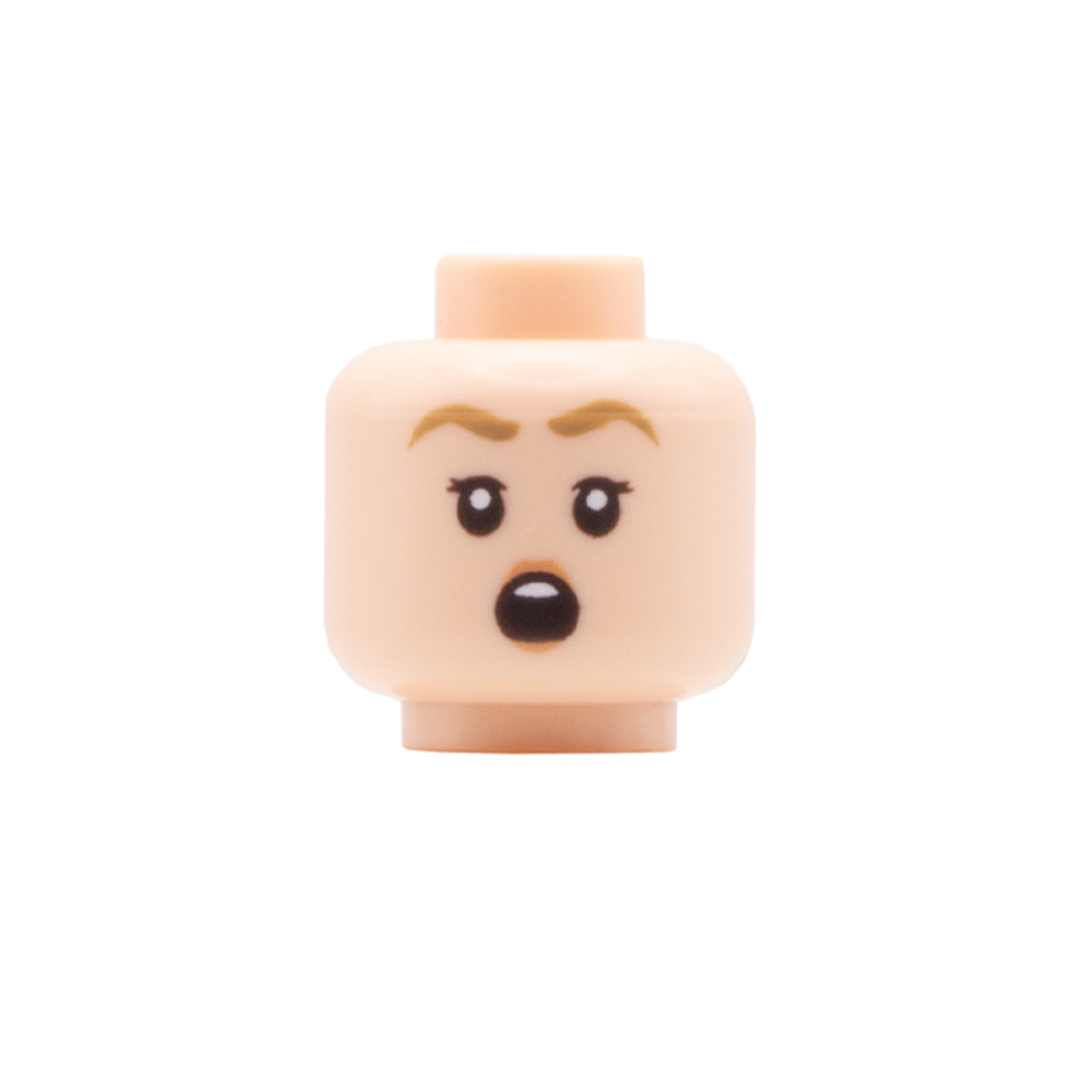 Raised Eyebrows Shocked / Knowing Smile - LEGO Minifigure Head ...