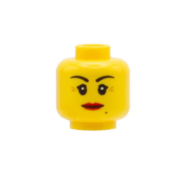 Red Lipstick Smile with Beauty Spot / Frown - LEGO Minifigure Head ...
