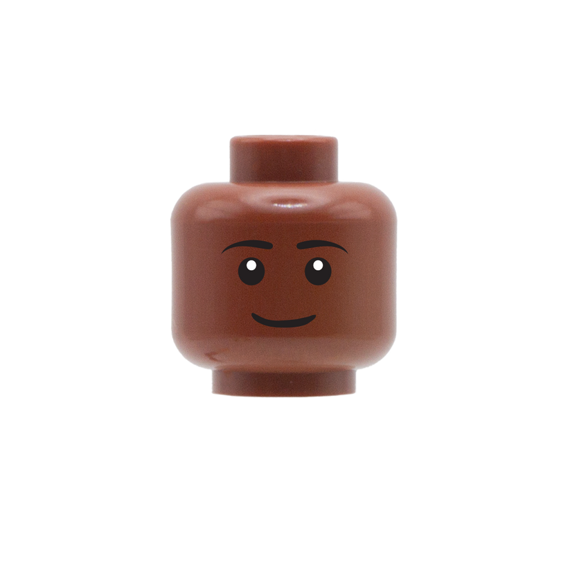 Regular Closed Smile - LEGO Minifigure Head – Minifigs.me