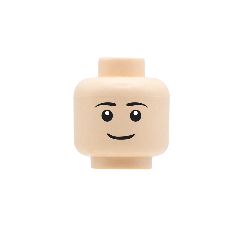 Regular Closed Smile - LEGO Minifigure Head – Minifigs.me