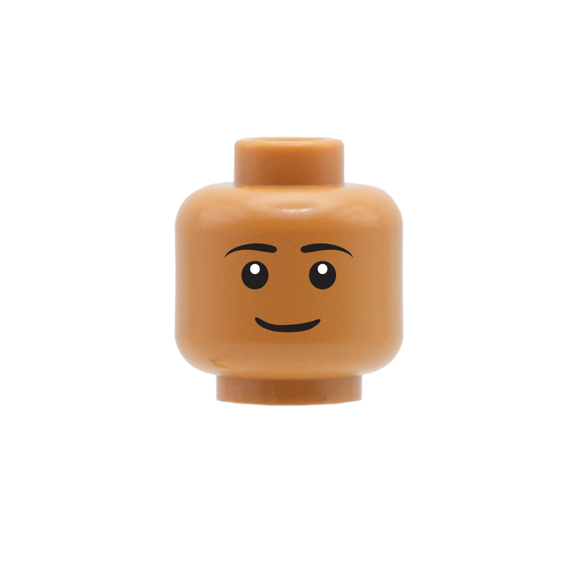 Regular Closed Smile - LEGO Minifigure Head – Minifigs.me