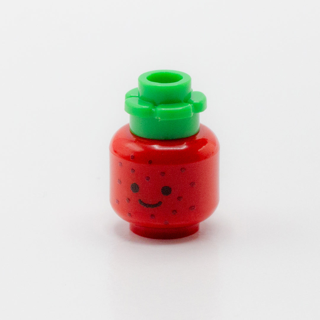 Smiley Plushie Strawberry - Custom Minifigure Accessory – Minifigs.me