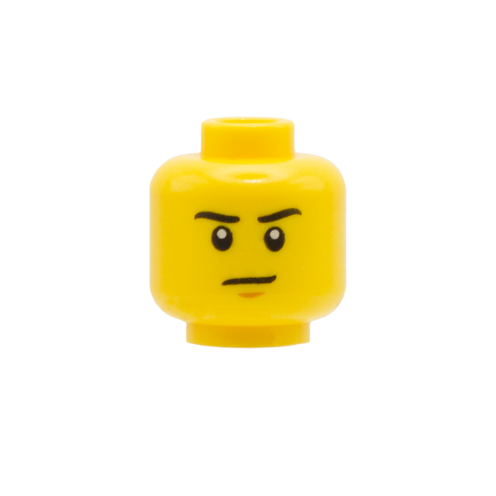 Serious / Shocked - LEGO Minifigure Head – Minifigs.me