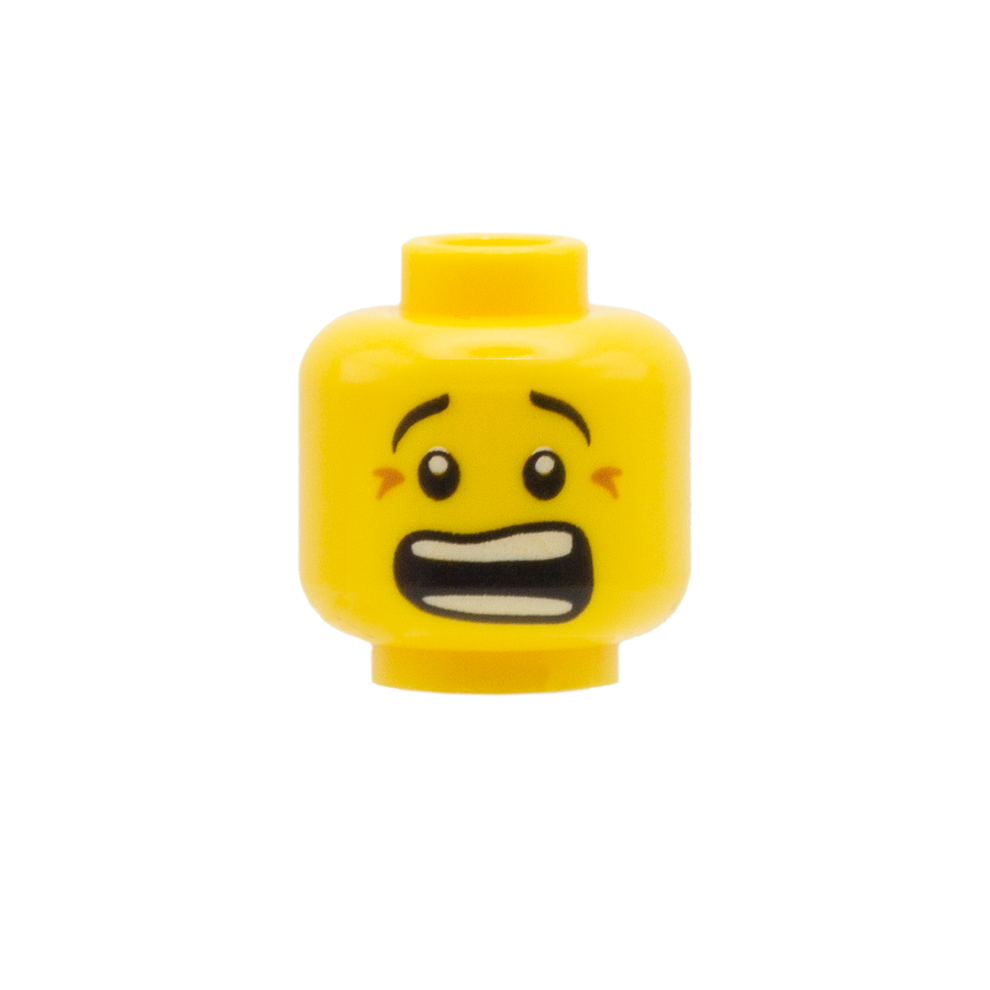 Serious / Shocked - LEGO Minifigure Head – Minifigs.me