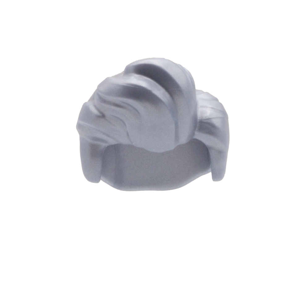 Metallic Light Grey Quiff / Elvis - LEGO Minifigure Hair – Minifigs.me