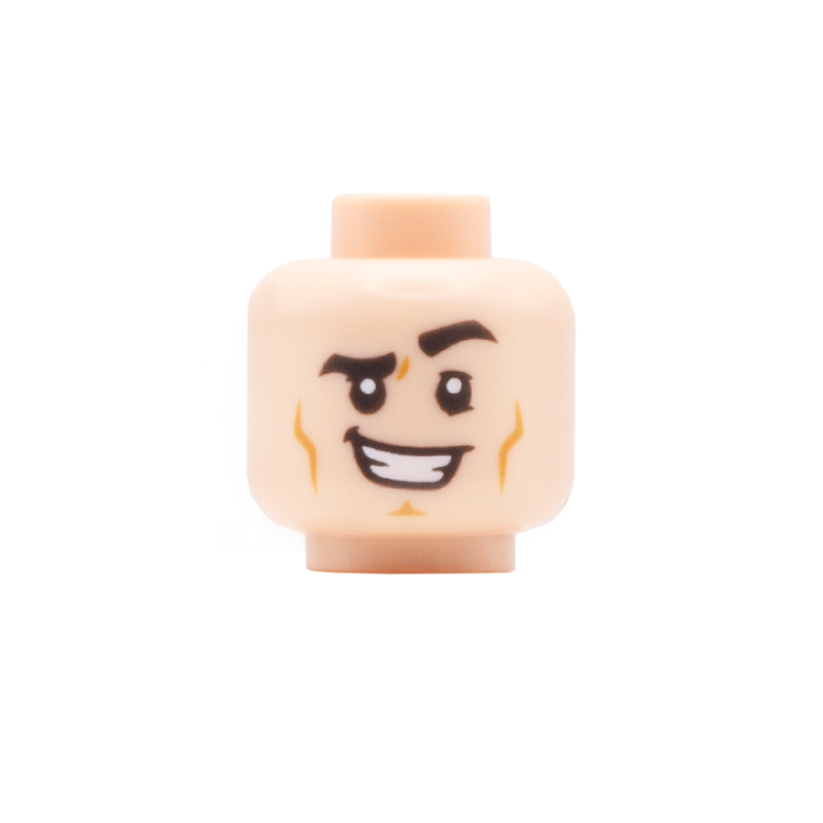 Smirk/Raised Smile Chiselled Cheekbones with Dimple - LEGO Minifigure ...