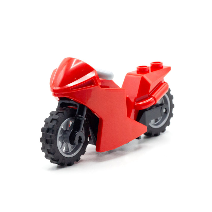 Red LEGO Racing Sport Bike - Minifigure Accessory – Minifigs.me