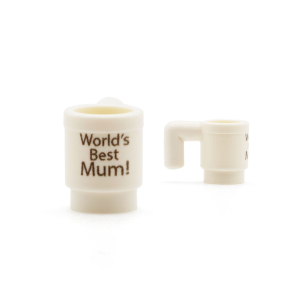 World's Best Mum Mug - Custom Designed LEGO Piece – Minifigs.me