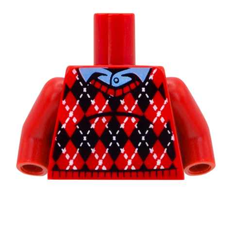 LEGO Argyle Jumper with Blue Shirt - Lego Minifigure Torso – Minifigs.me