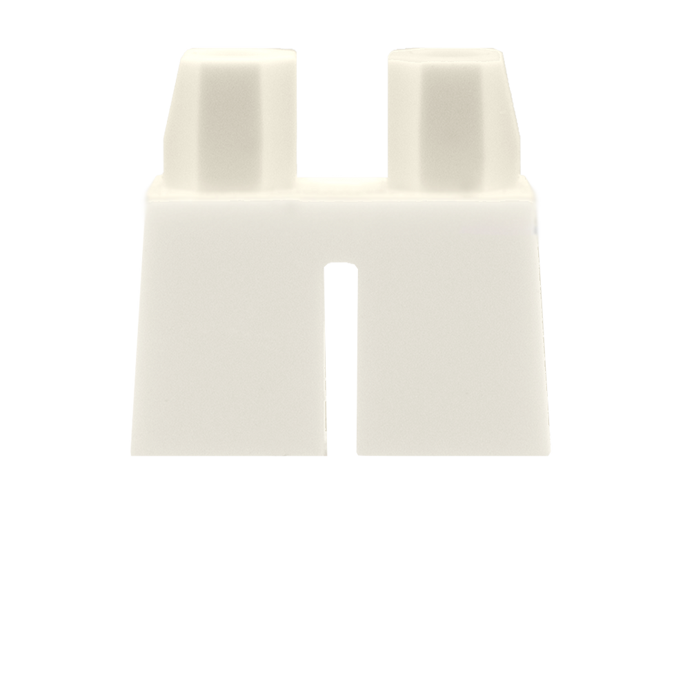 Short White Legs - LEGO Minifigure Legs – Minifigs.me