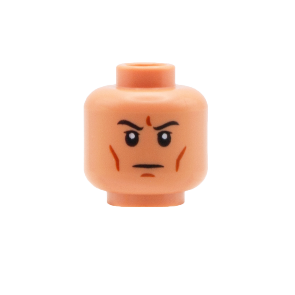 Serious Chiselled Cheekbones (Nougat) - LEGO Minifigure Head – Minifigs.me