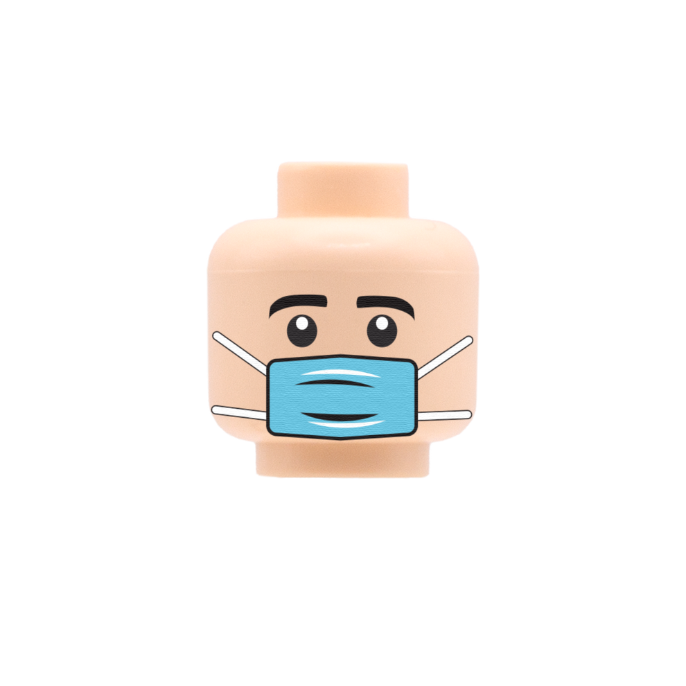 Medical Mask - Custom Minifigure Head – Minifigs.me