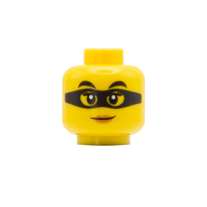Smirk / Superhero Mask - LEGO Minifigure Head – Minifigs.me