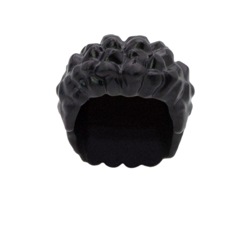 Black Short Spiky Afro - LEGO Minifigure Hair – Minifigs.me