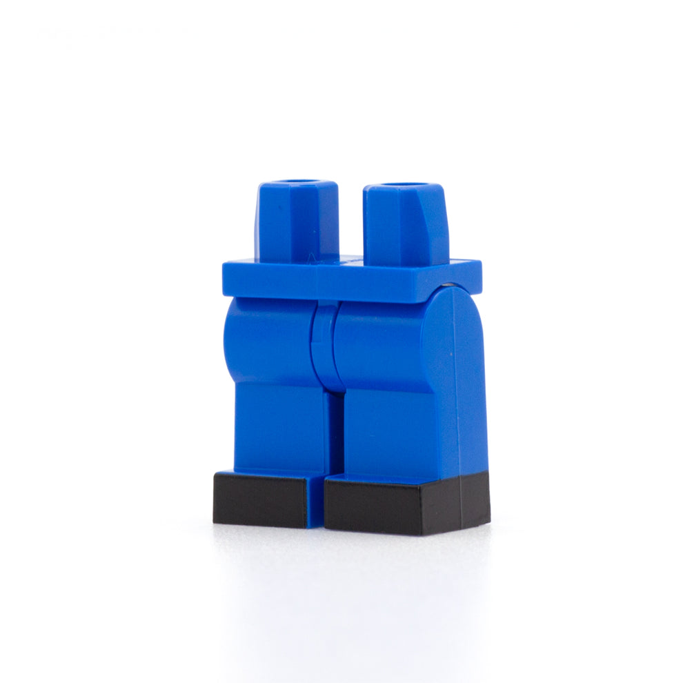 Blue LEGO Legs with Black Shoes - LEGO Minifigure Legs – Minifigs.me