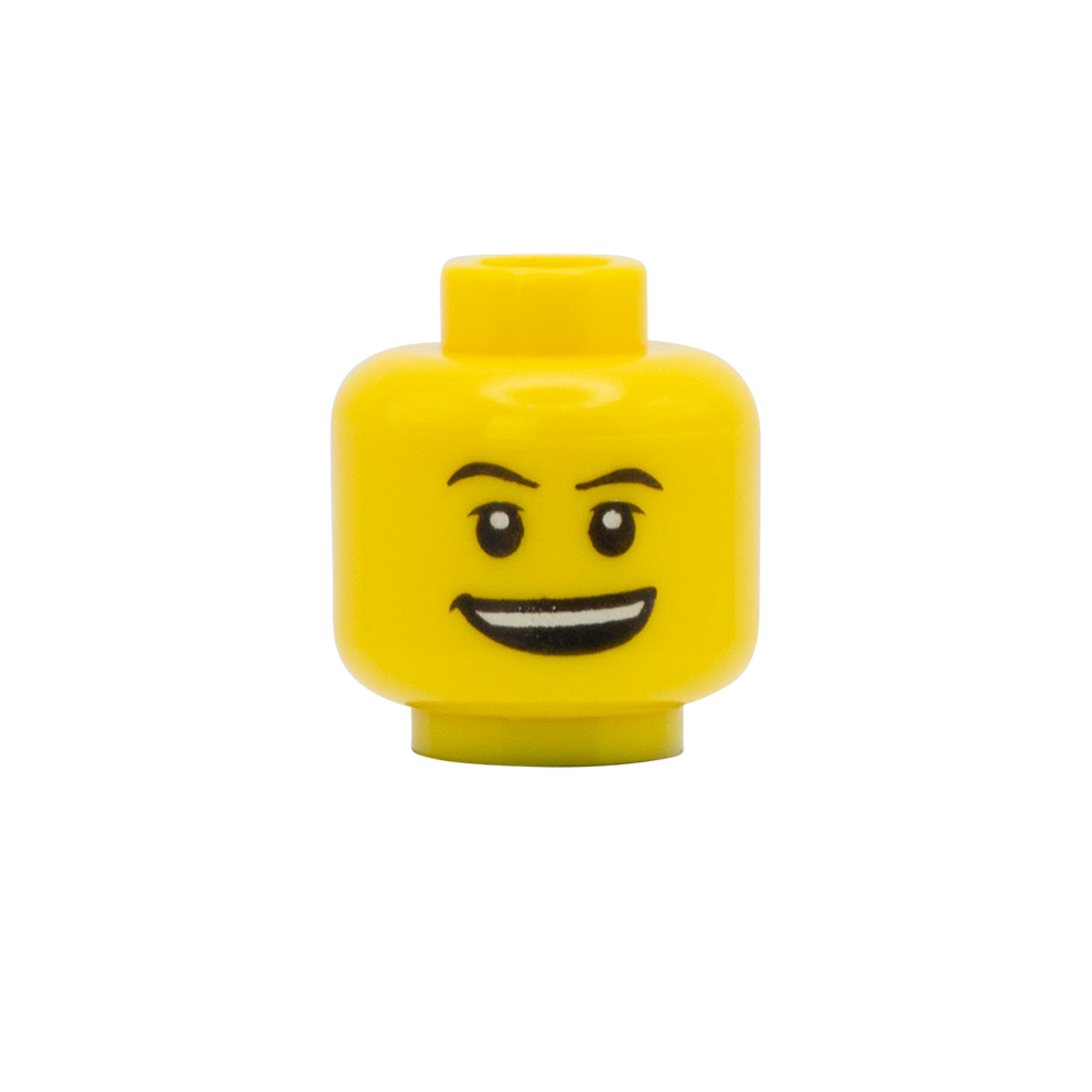 Shocked / Wide Grin - LEGO Minifigure Head – Minifigs.me