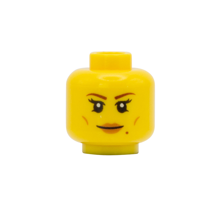 Lipstick Chiseled Cheekbones Angry / Smirk - LEGO Minifigure Head ...