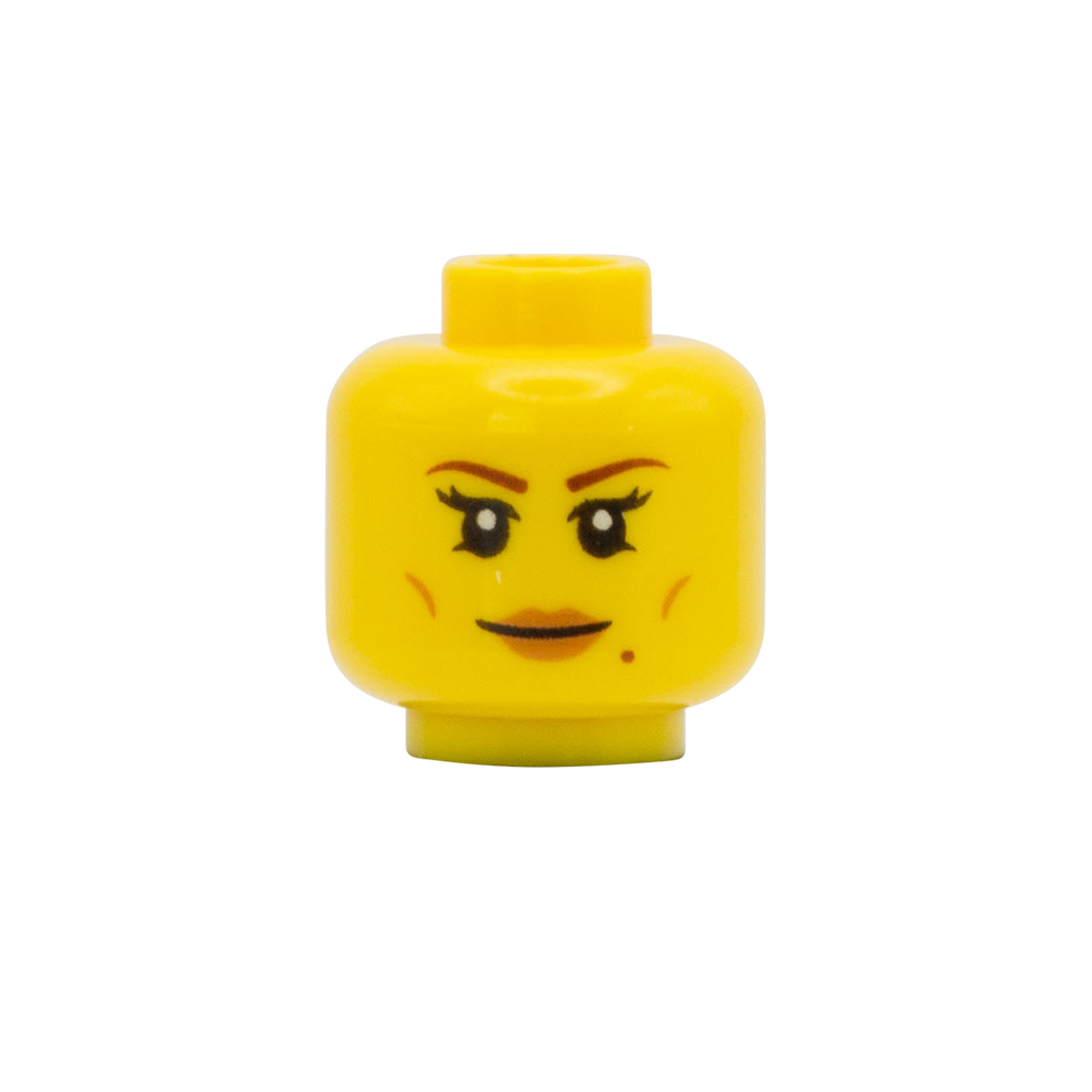Lipstick Chiseled Cheekbones Angry / Smirk - LEGO Minifigure Head ...