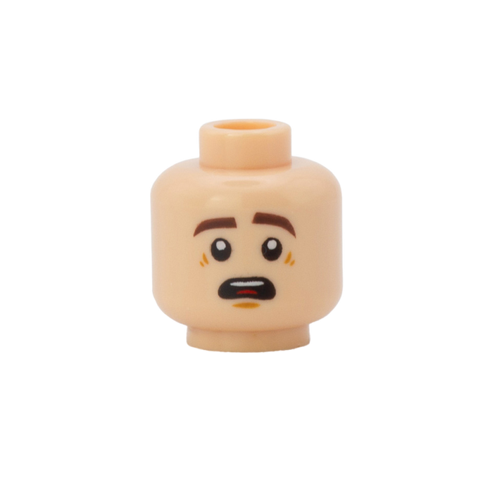 Scared Face / Cheeky Smile (Light Skin Tone, Double Sided) - LEGO Mini ...
