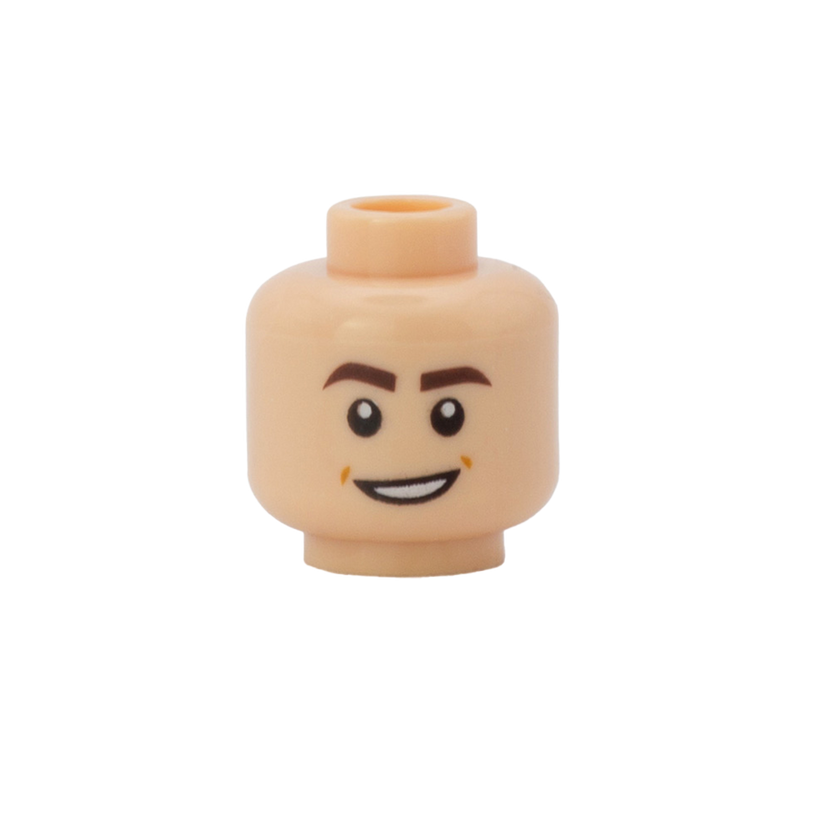 Scared Face / Cheeky Smile (Light Skin Tone, Double Sided) - LEGO Mini ...