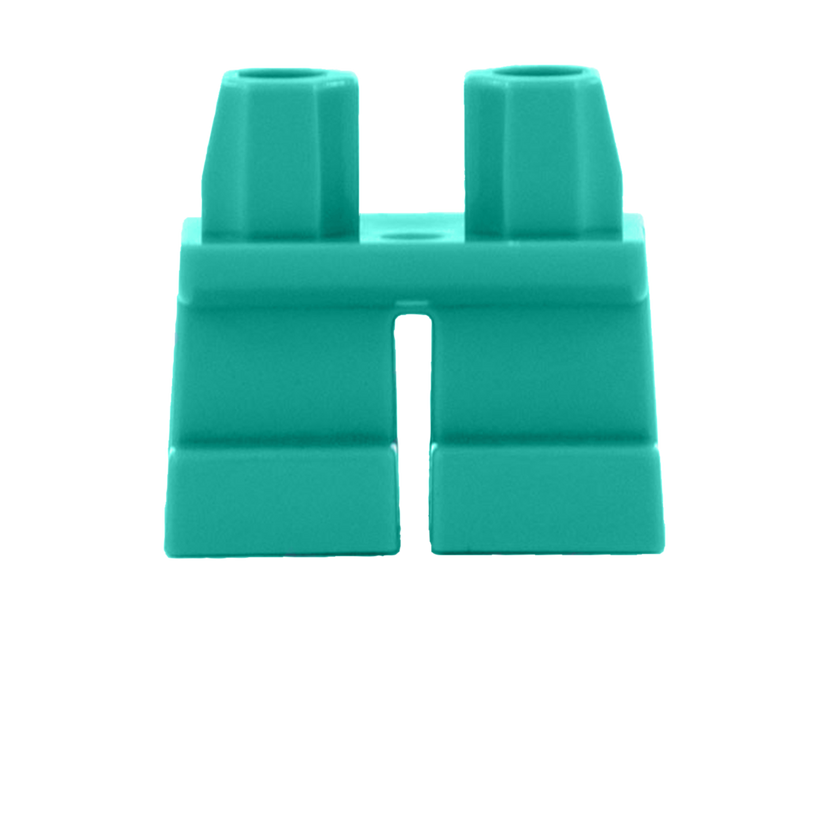 Short Teal Legs - LEGO Minifigure Legs – Minifigs.me