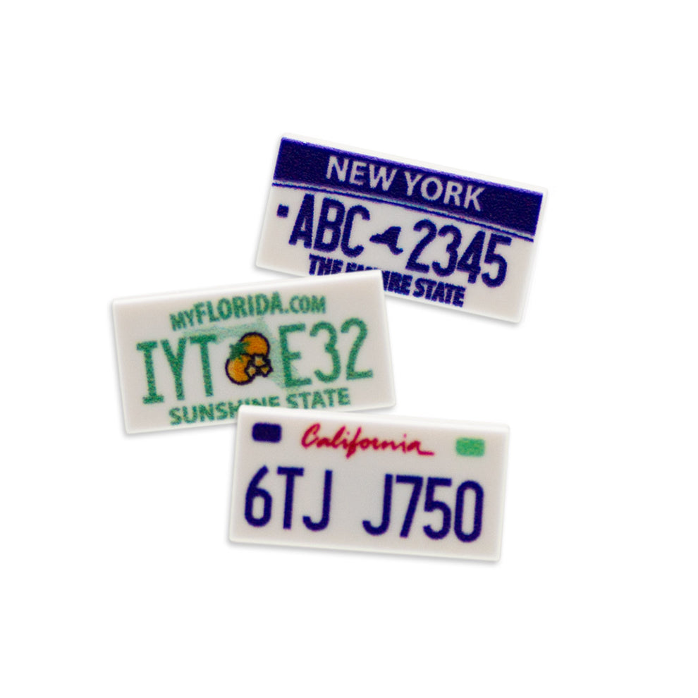 Personalised US License Plates - Custom Design Tiles – Minifigs.me