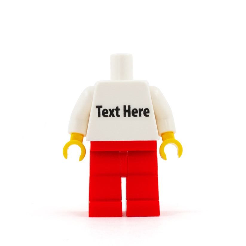 Simple Personalised Minifigure (No Hair) - Custom Design Minifigure ...