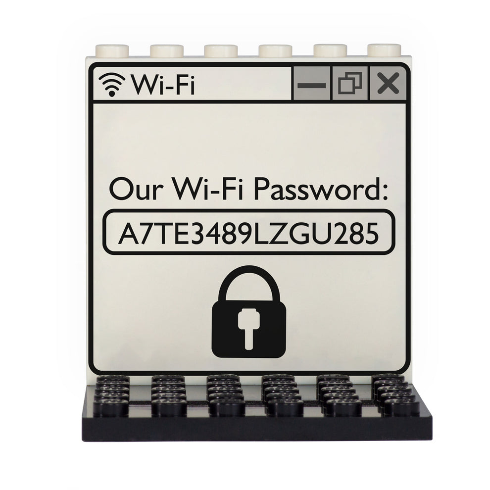 Wifi Password Back Panel- Custom Design Display Panel and Stand ...