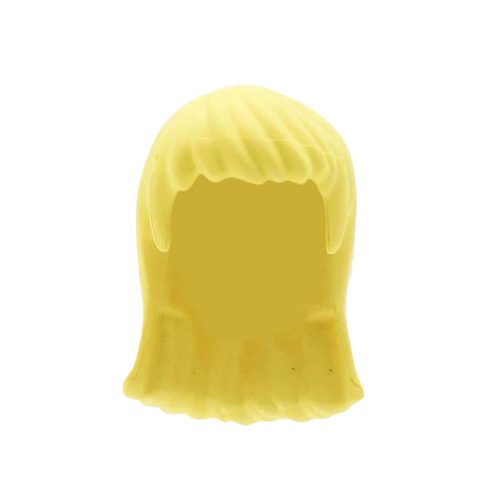 Light Blonde Long Hair with Long Blunt Fringe - LEGO Minifigure Hair ...