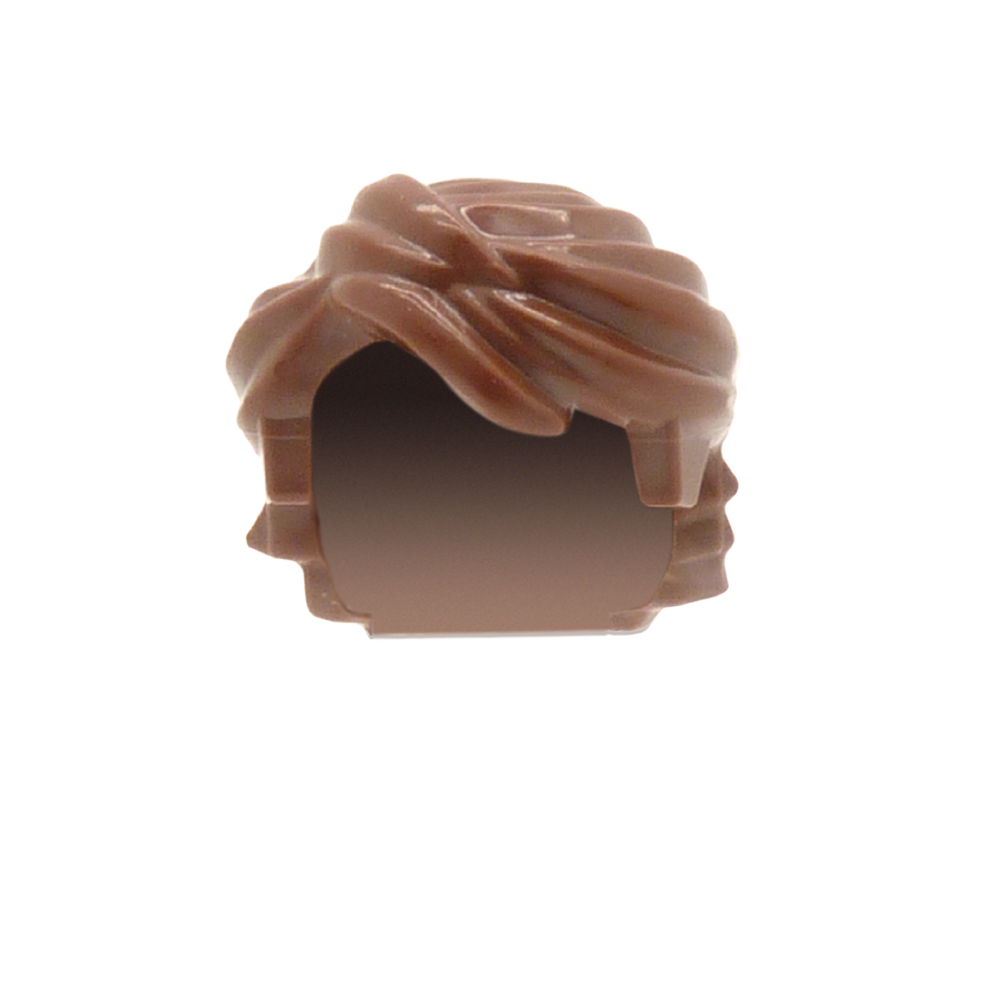 Brown Messy - LEGO Minifigure Hair – Minifigs.me