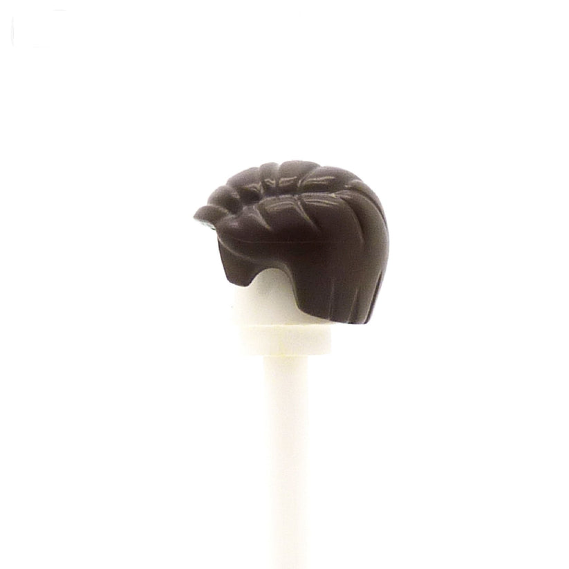 Dark Brown Short Swept Side Parted - LEGO Minifigure Hair – Minifigs.me