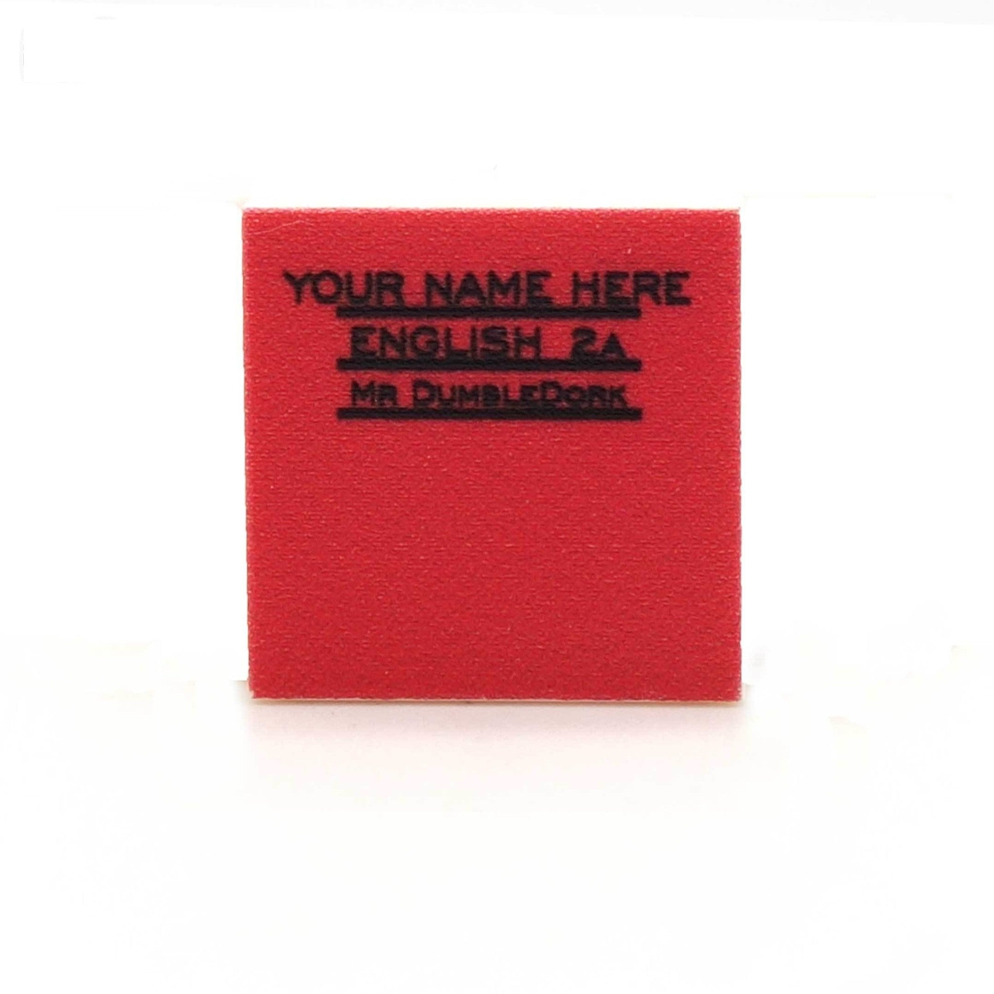 Personalised Neat School Exercise Book Custom Design Tile Minifigs me Personalised Neat School Exercise Book Custom Design Tile Minifigs me