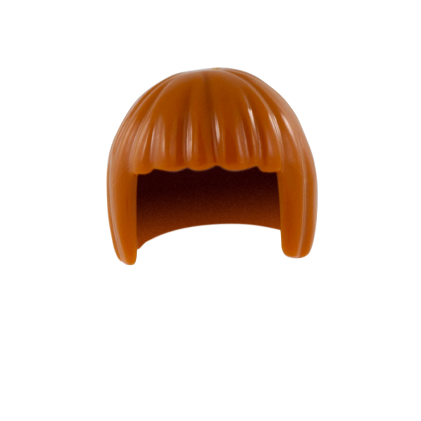 Ginger Bob with Neat Fringe - Lego Minifigure Hair – Minifigs.me