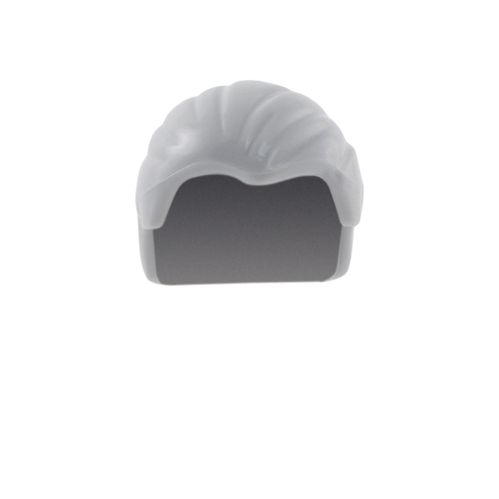 Light Grey Combed Back Hair - LEGO Minifigure Hair – Minifigs.me